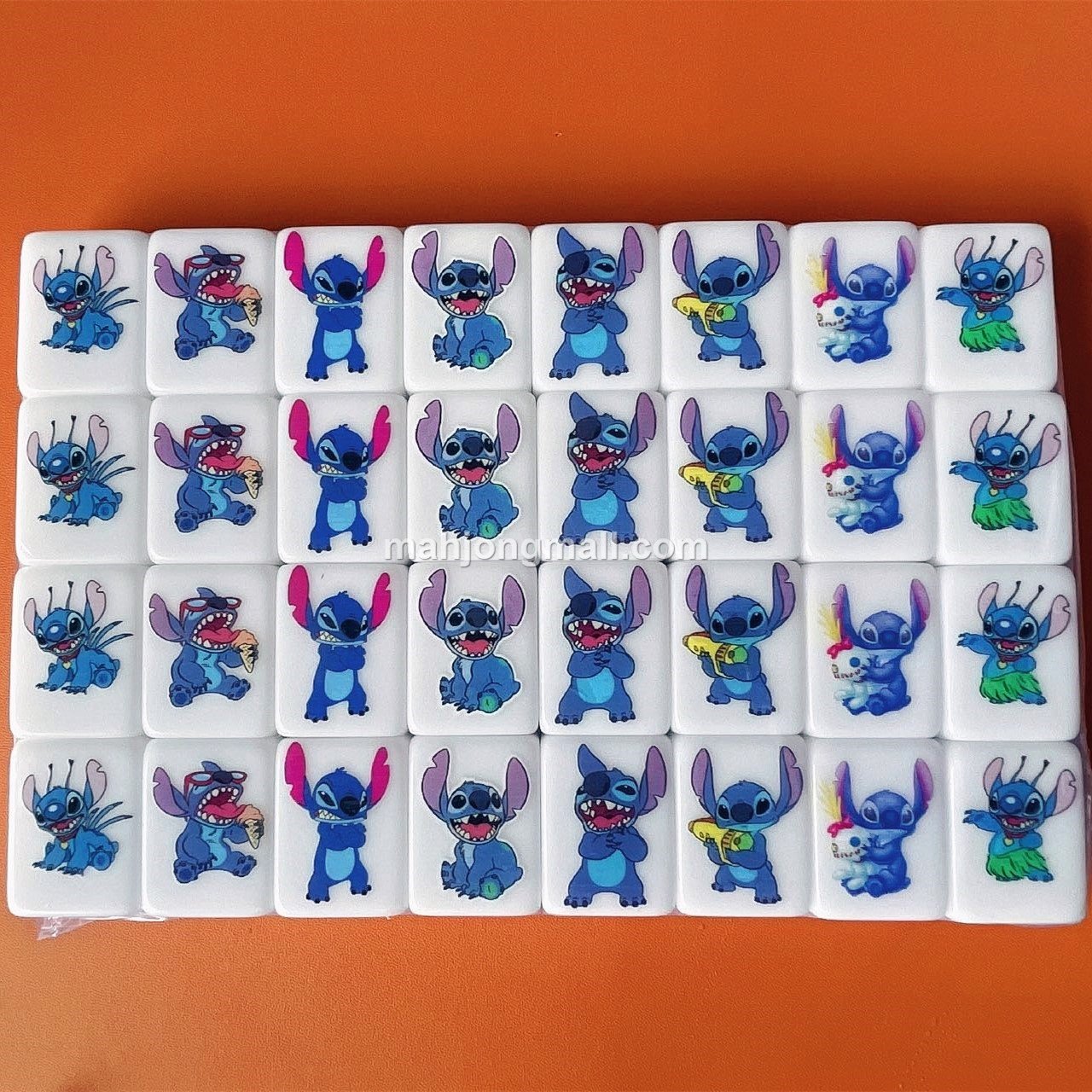 (Lilo and Stitch) XL Seaside Escape Mahjong Tiles Game Customized Set ...