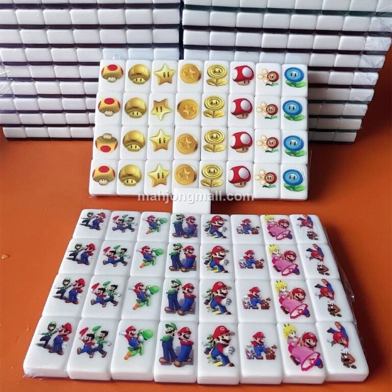 (Super Mario) XL Seaside Escape Mahjong Tiles Game Customized Set ...