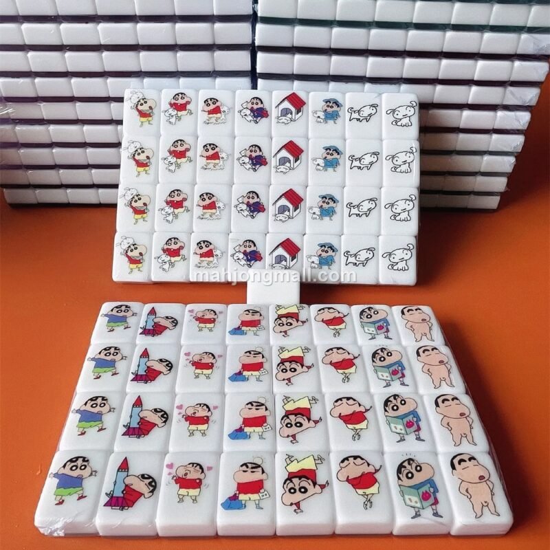 (Crayon shin-chan) XL Seaside Escape Mahjong Tiles Game Customized Set ...