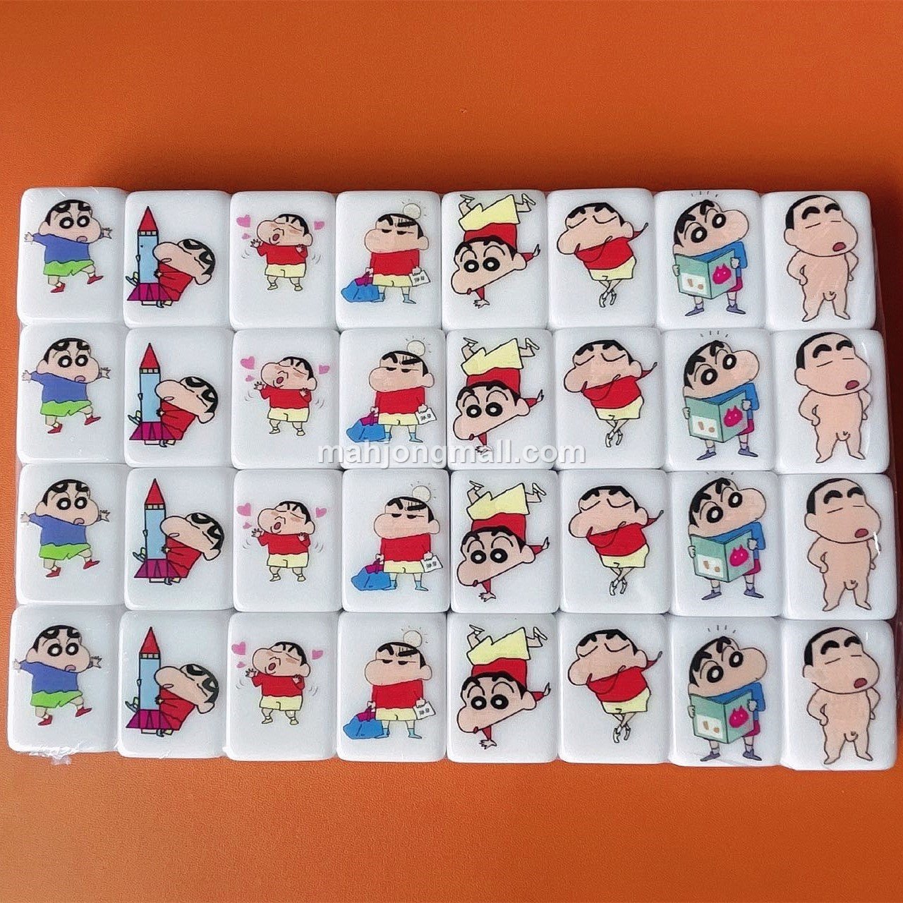 (Crayon shin-chan) XL Seaside Escape Mahjong Tiles Game Customized Set ...
