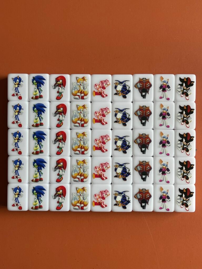 (Monster lnc vs Sonic) XL Seaside Escape Mahjong Tiles Game Customized ...